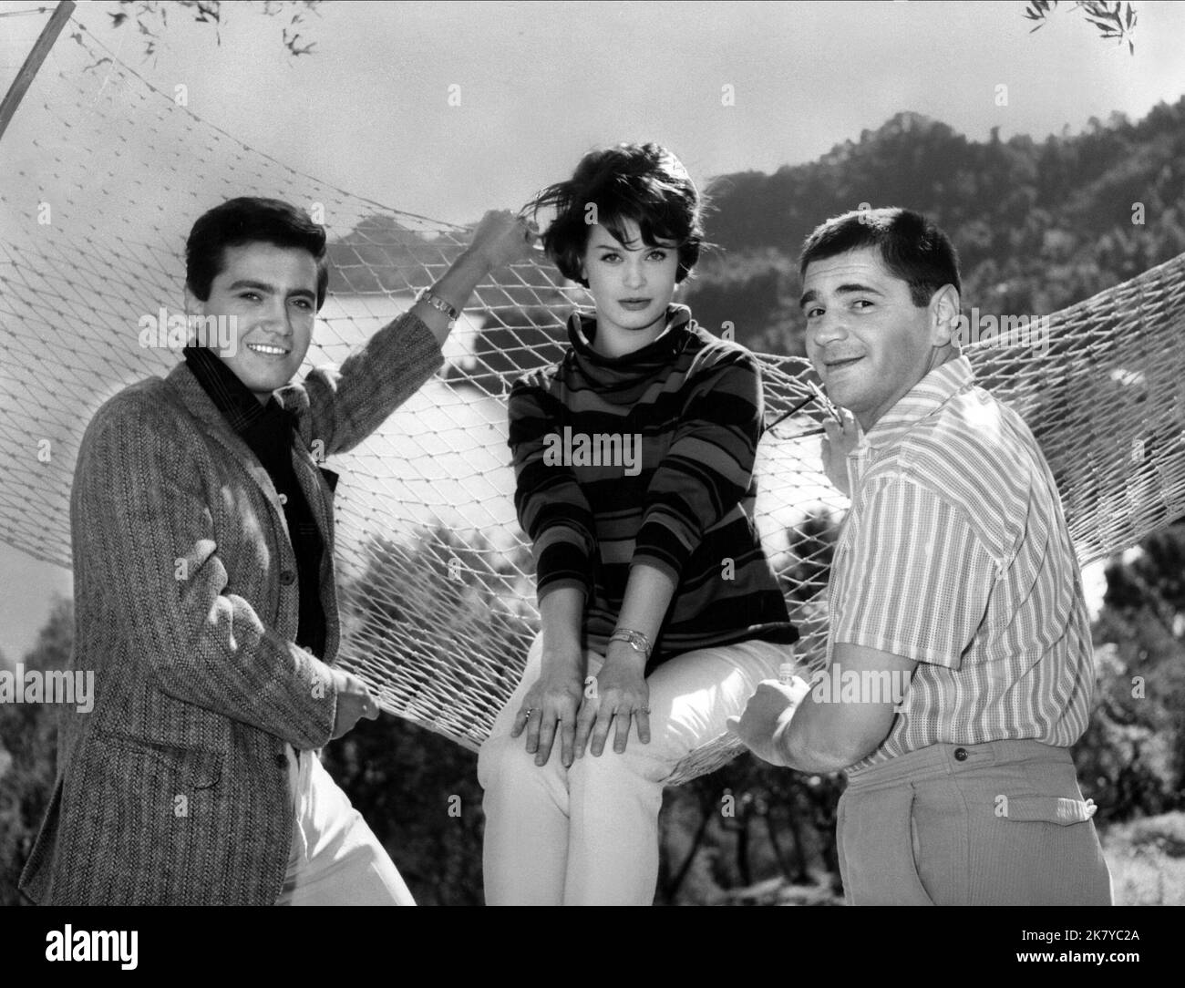 Rex Gildo, Senta Berger & Gerold Wanke Film: O Sole Mio (GER 1960 ...