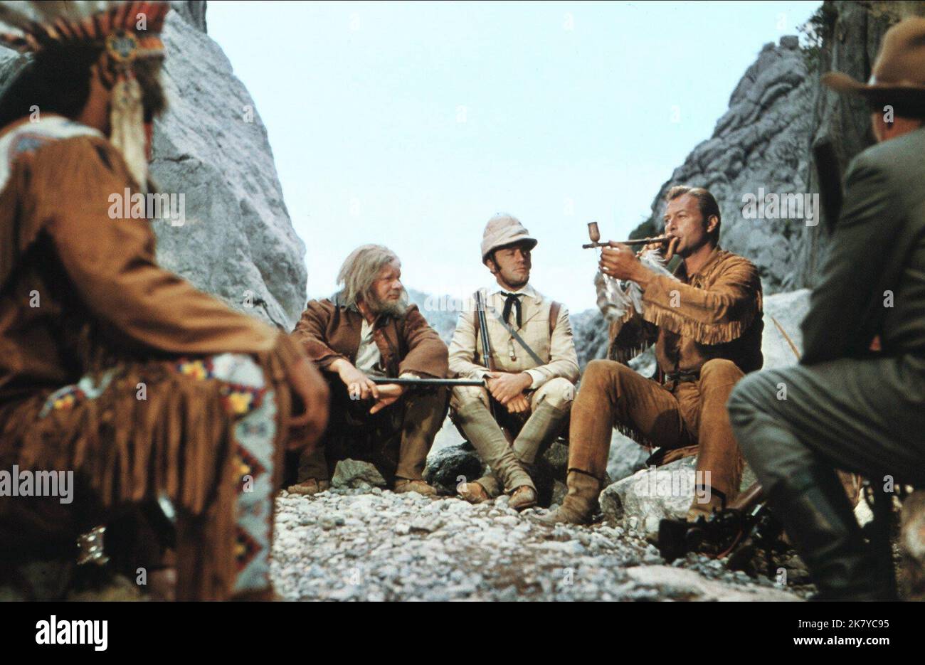 Ralf Wolter, Eddi Arent & Lex Barker Film: The Treasure Of The Silver ...