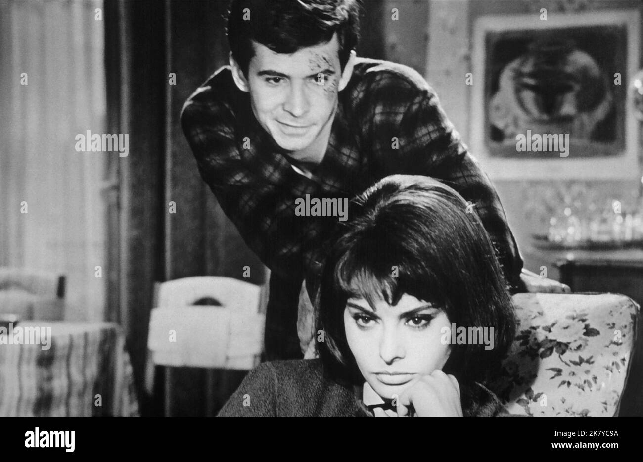 Anthony Perkins & Sophia Loren Film: Five Miles To Midnight (Le couteau ...