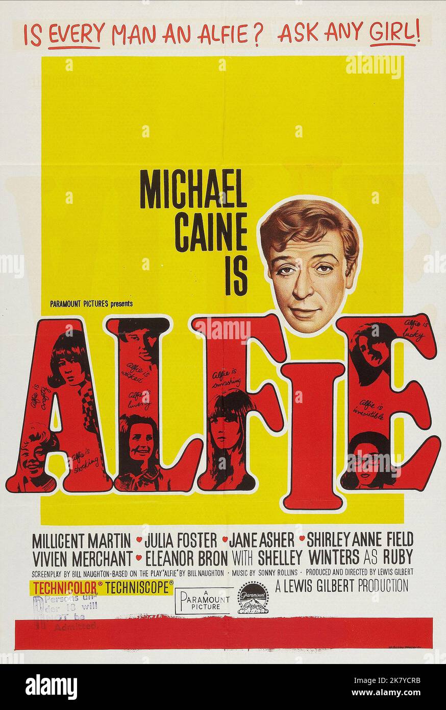Movie Poster Film Alfie (UK 1966) Director: Lewis Gilbert 29 March 1966 ...