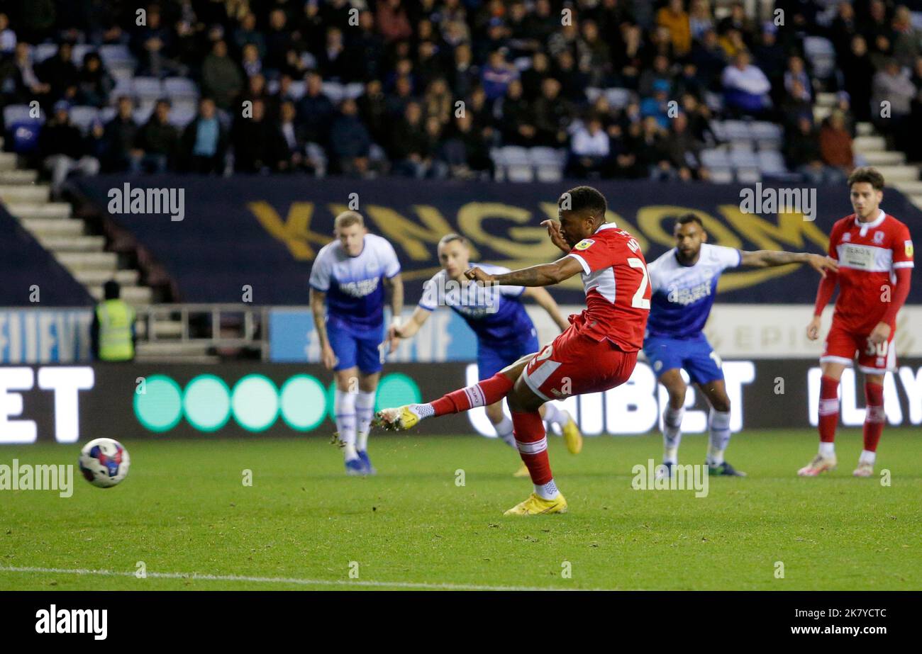 Middlesbrough's Chuba Akpom scores their side's fourth goal from the ...