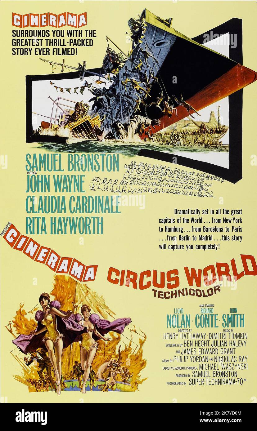 Movie Poster Film: Circus World; The Magnificent Showman (USA/E 1964) / Titel Auch: "Circus-Welt ...