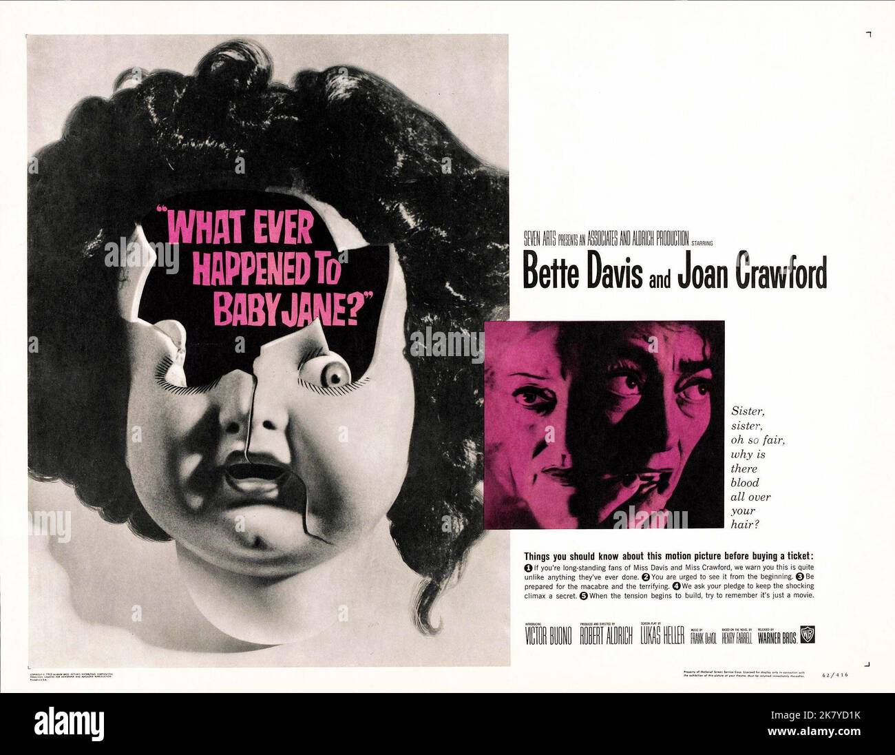 Movie Poster Film What Ever Happened To Baby Jane? (USA 1962) Director: Robert Aldrich 26 ...