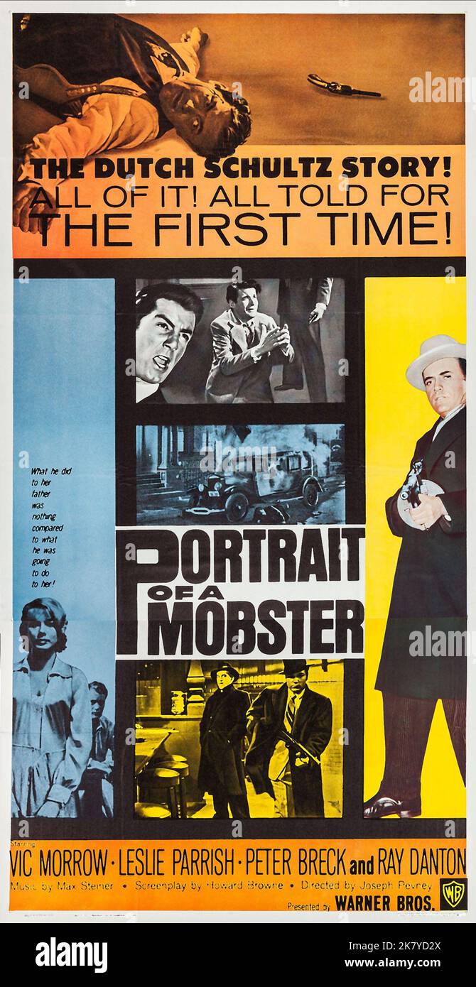 Movie Poster Film Portrait Of A Mobster (1969) Director: Joseph Pevney ...