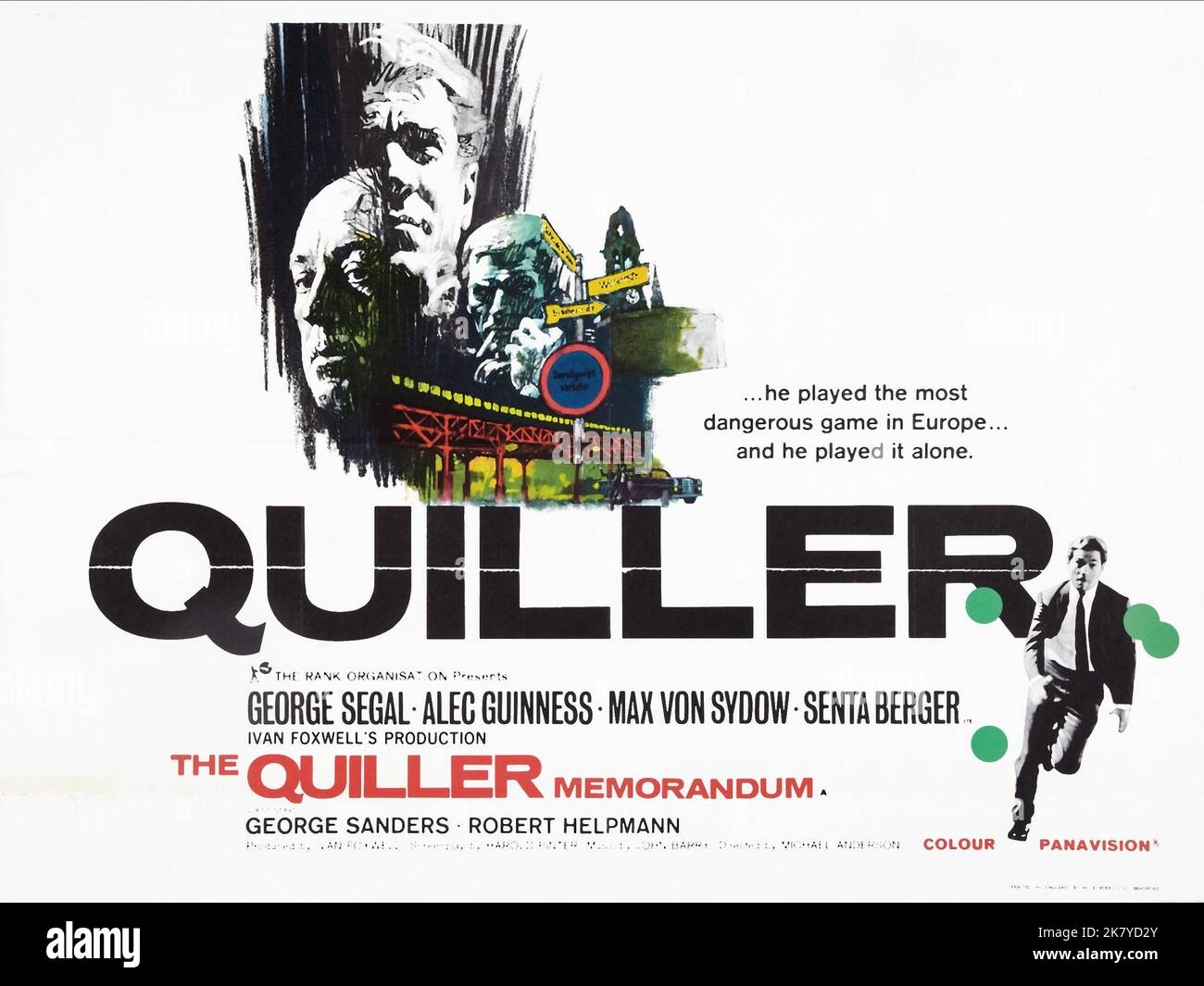 Alec Guinness & George Segal Poster Film: The Quiller Memorandum (UK ...