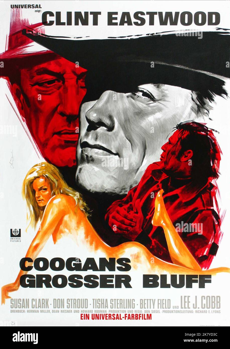 Clint Eastwood Poster Film Coogan'S Bluff (USA 1968) Characters: Deputy ...