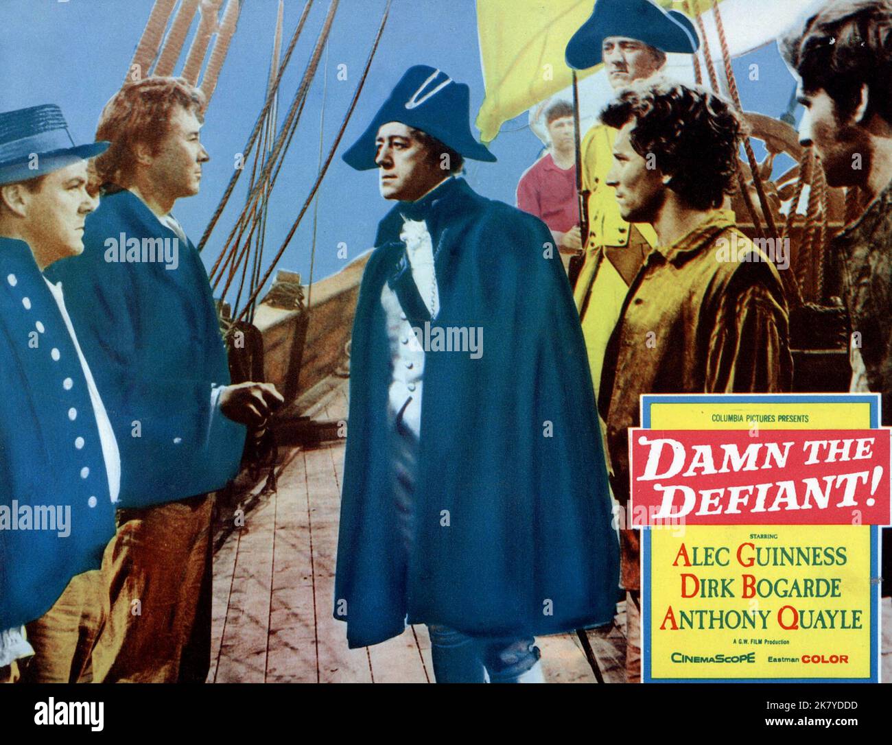 Victor Maddern, Anthony Quayle & Alec Guinness Film: H.M.S. Defiant ...