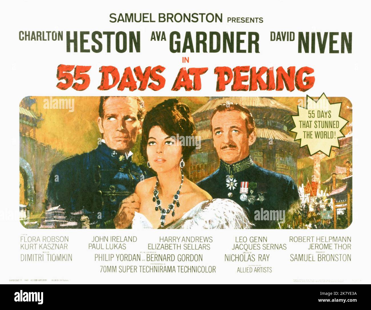 1963 usa charlton heston ava gardner david niven director Cut Out Stock ...