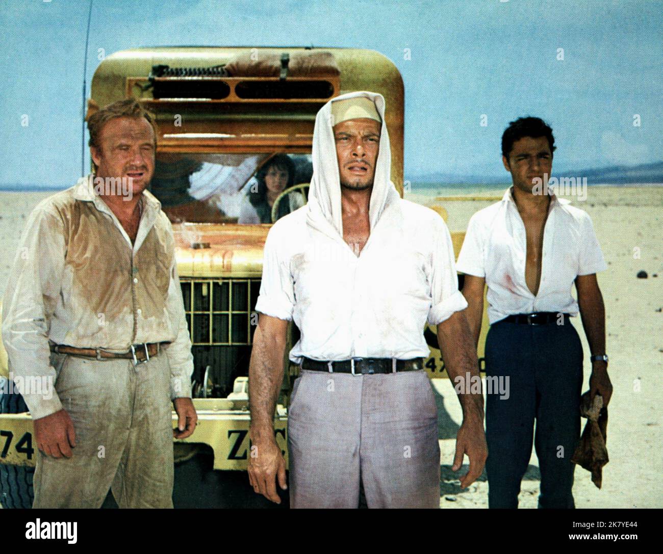 Jack Warden, Yul Brynner & Sal Mineo Film Escape From Zahrain (1962 ...