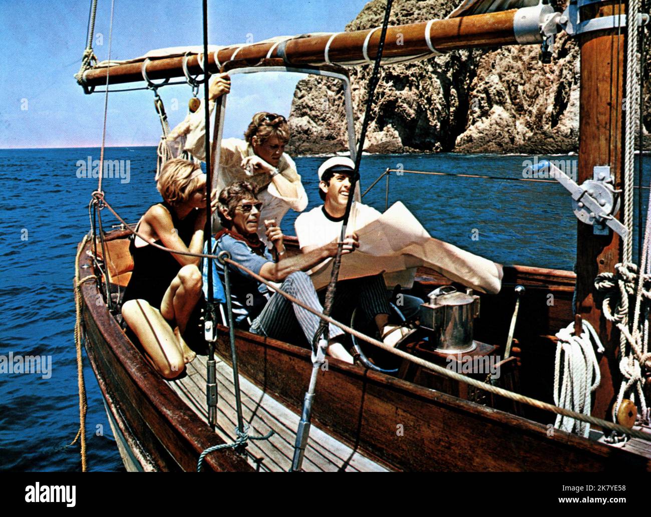 Susannah York, James Coburn, James Fox & John Alderton Film: Duffy ...