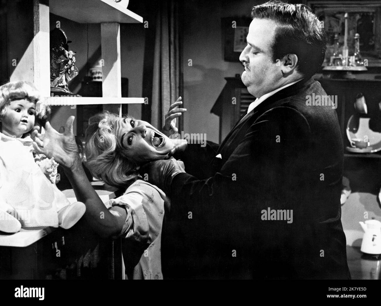 Jeanne Bates & Victor Buono Film The Strangler (1964) Characters: Clara ...