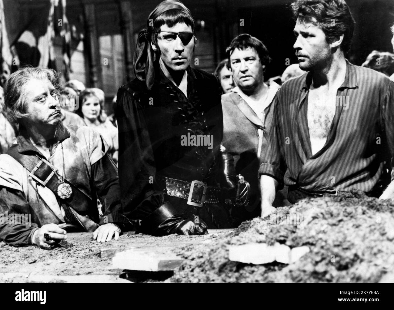 Christopher Lee, Denis Shaw & Kerwin Mathews Film: The Pirates Of Blood ...