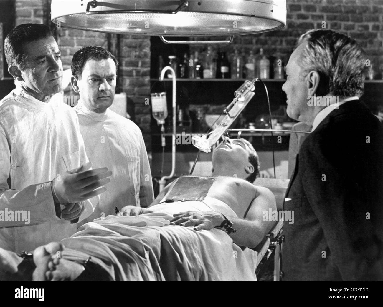 Scene With Dana Andrews Film The Frozen Dead (1960) Characters: WITH Dr ...