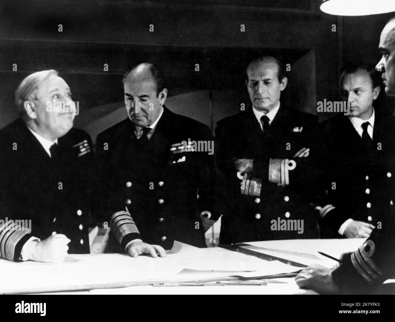 Charles Laughton & Ralph Truman Film: Under Ten Flags (1967) Characters ...