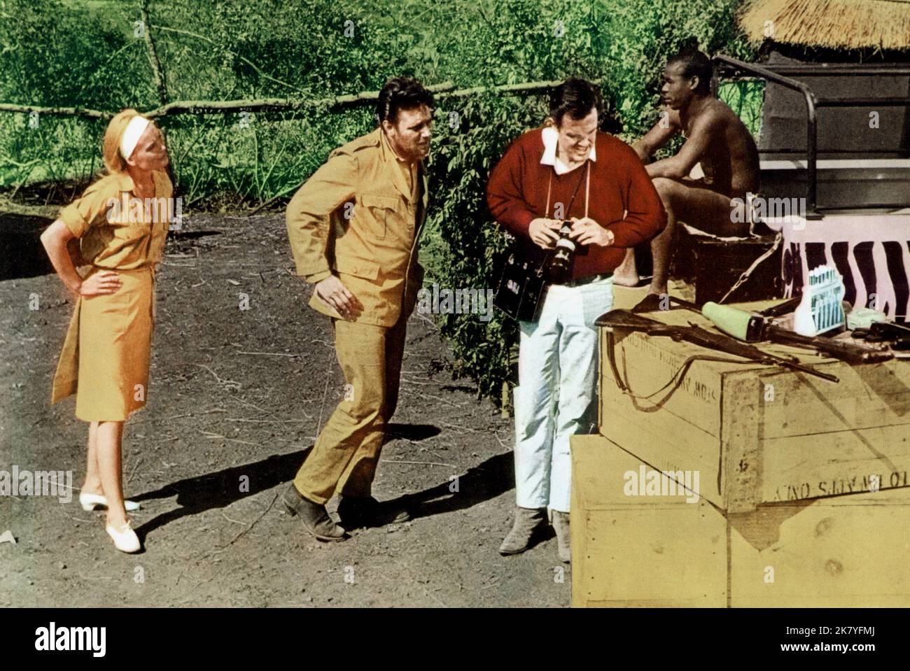 Shirley Eaton, Harry Guardino & Robert Culp Film Rhino! (1964 ...