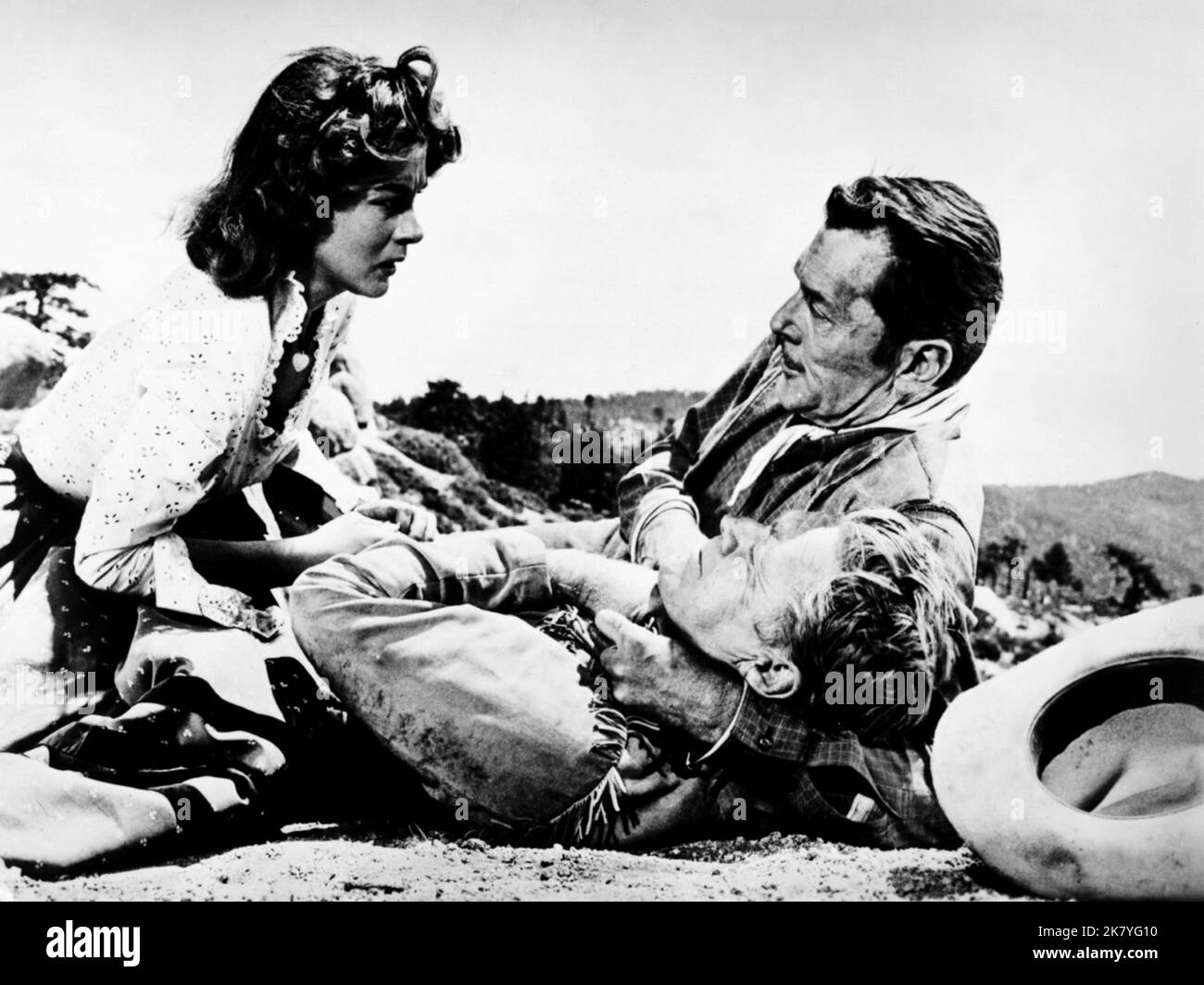 Joyce Meadows & Willard Parker Film: Walk Tall (1960) Characters: Sally ...