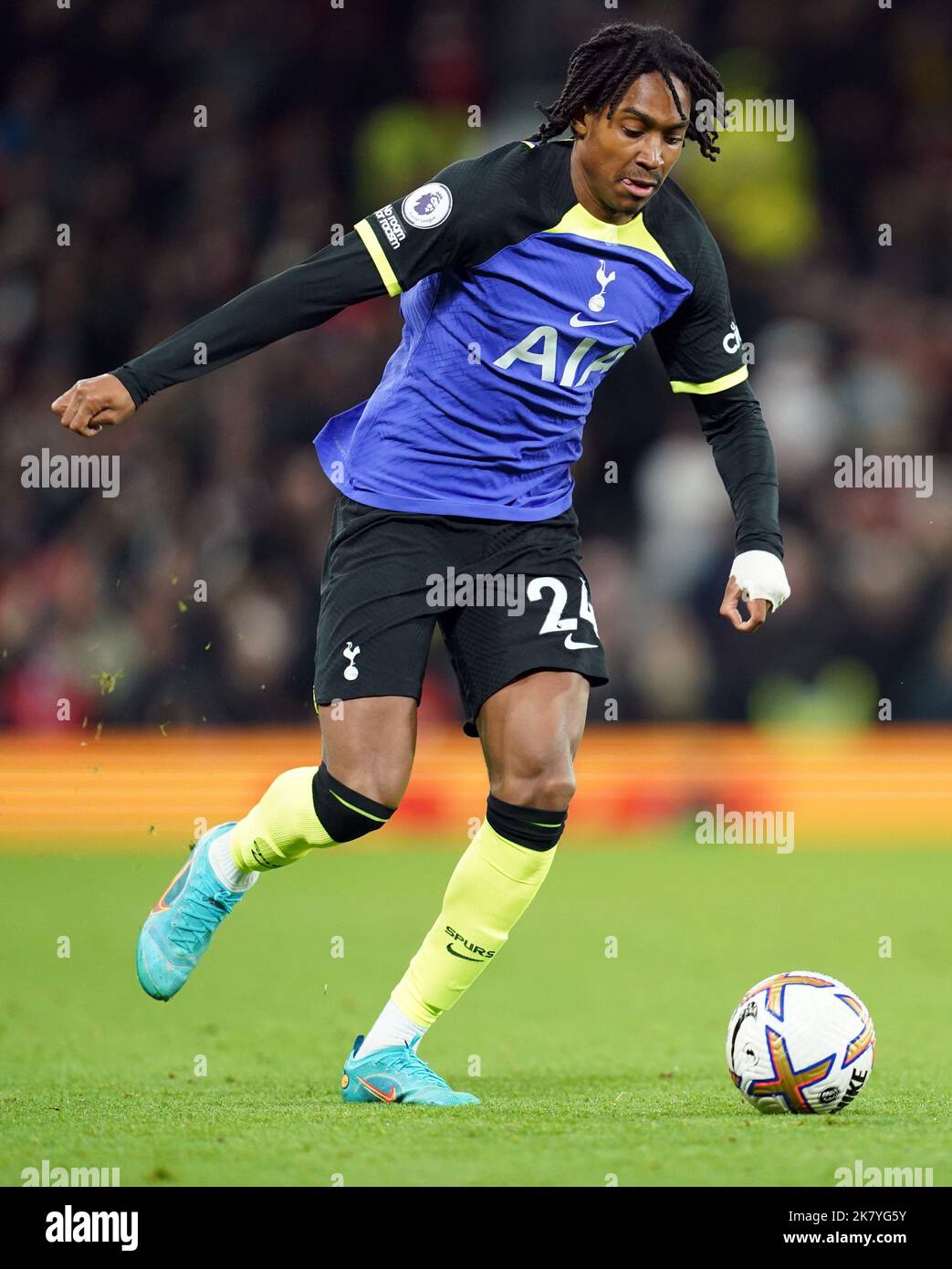 Tottenham Hotspur's Djed Spence during the Premier League match at Old ...