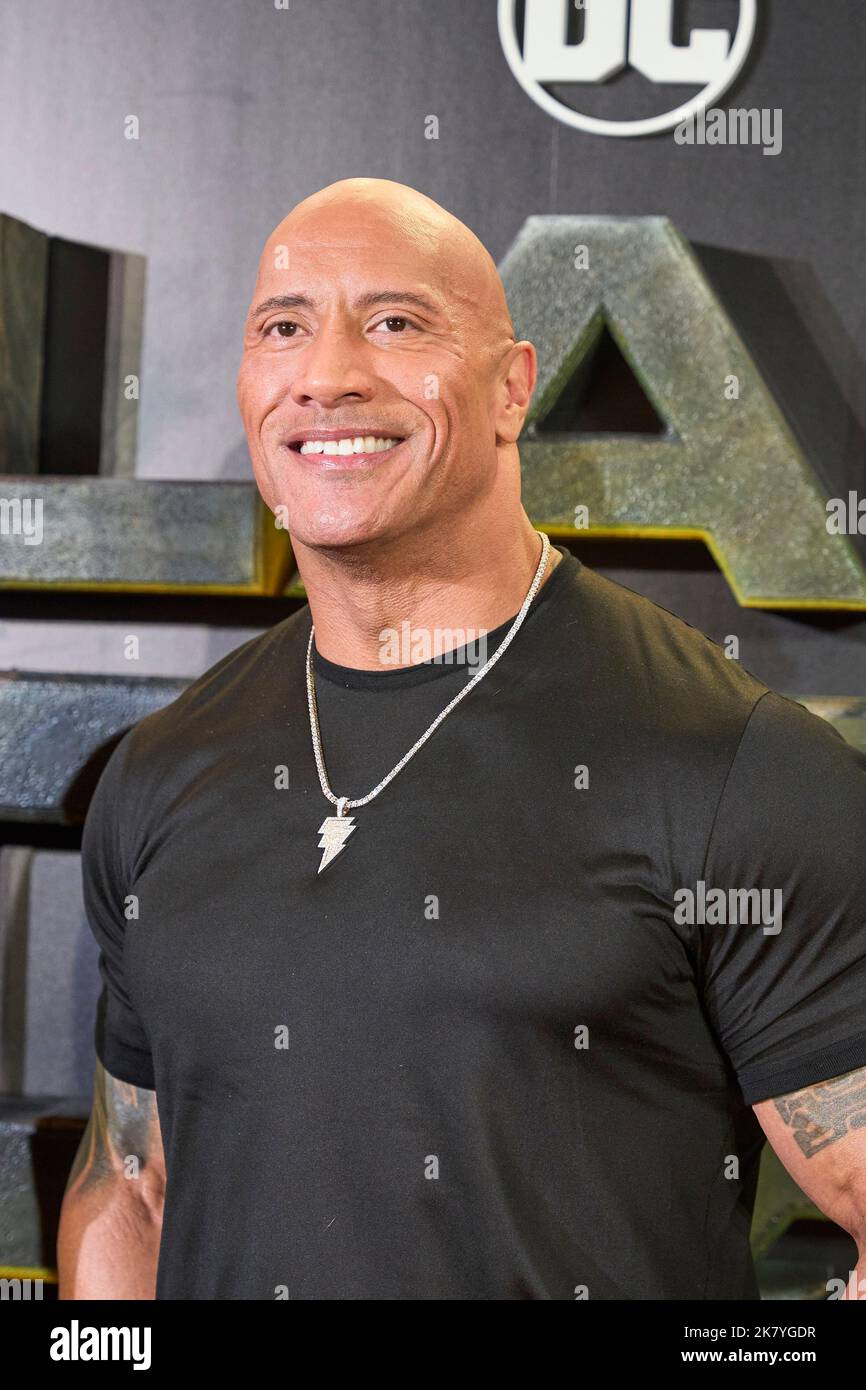 Madrid, Spain. , . Dwayne Johnso attends ‘Black Adam' Premiere at ...