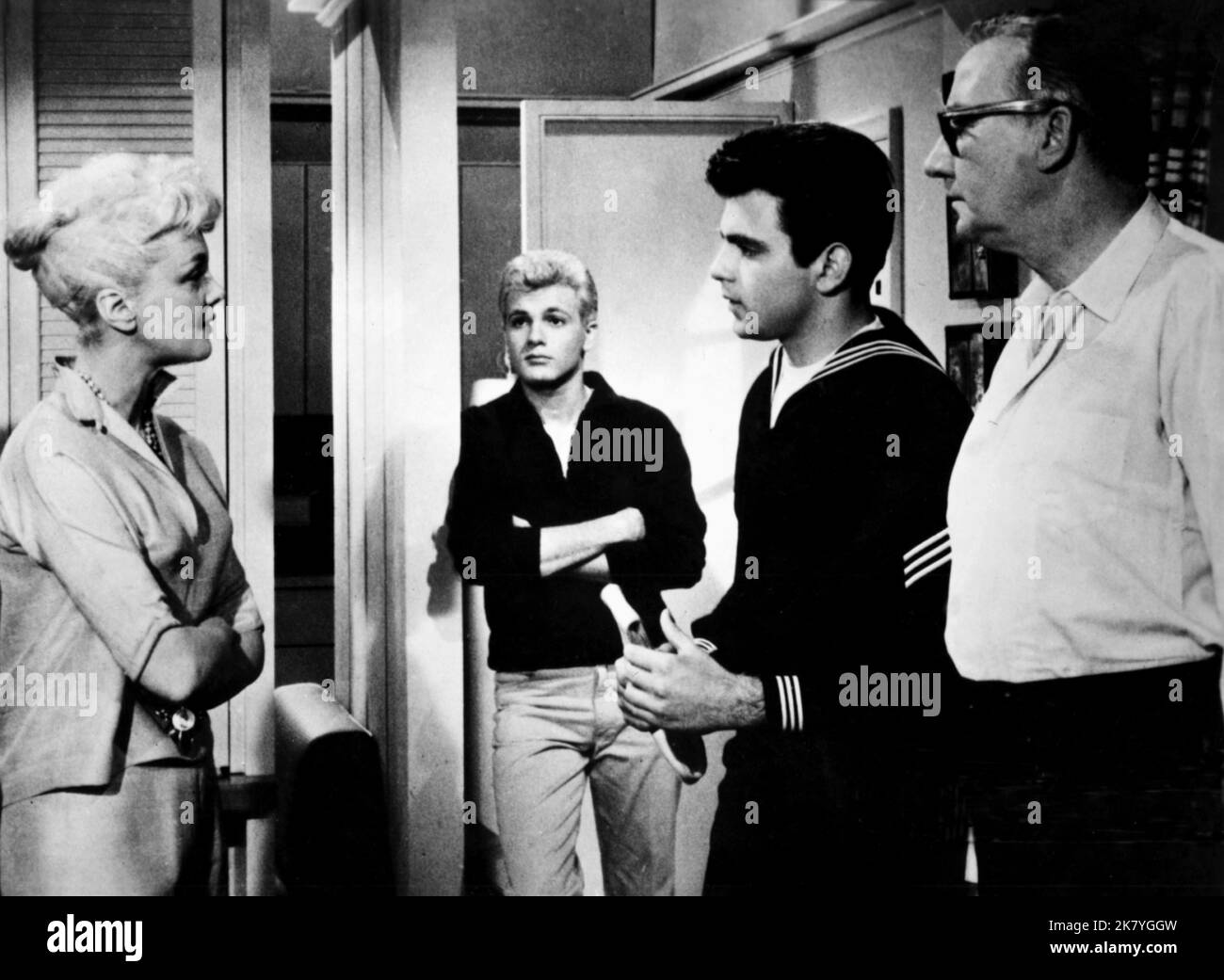 Jan Sterling, Tommy Sands & Fabian Film Love In A Goldfish Bowl (1961 ...