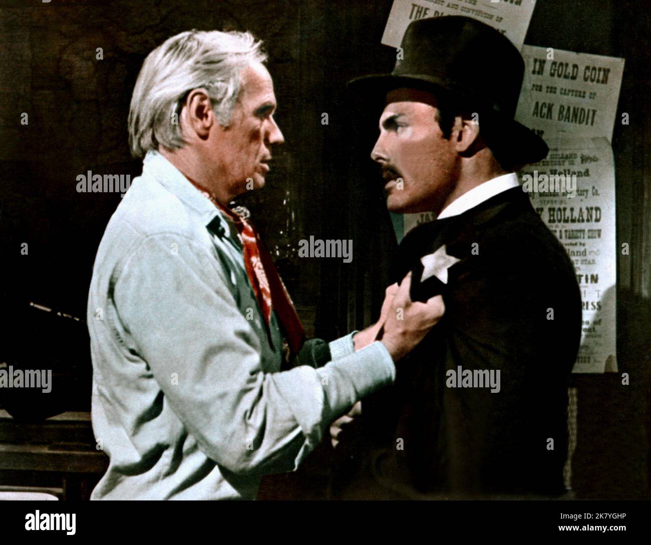 Richard Widmark & John Saxon Film Death Of A Gunfighter (1967 ...