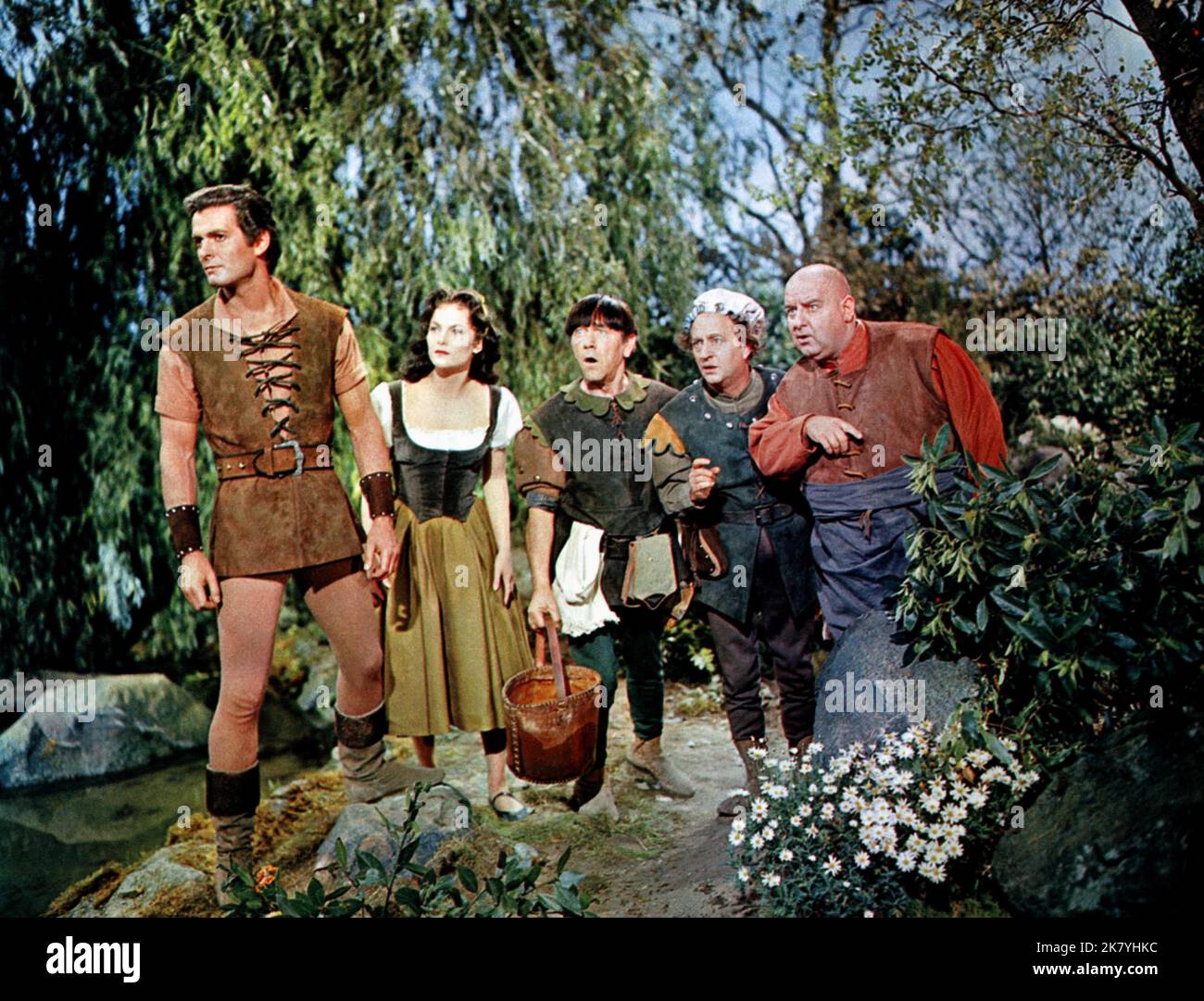 Edson Stroll, Carol Heiss, Moe Howard, Larry Fine & Joe Derita Film ...