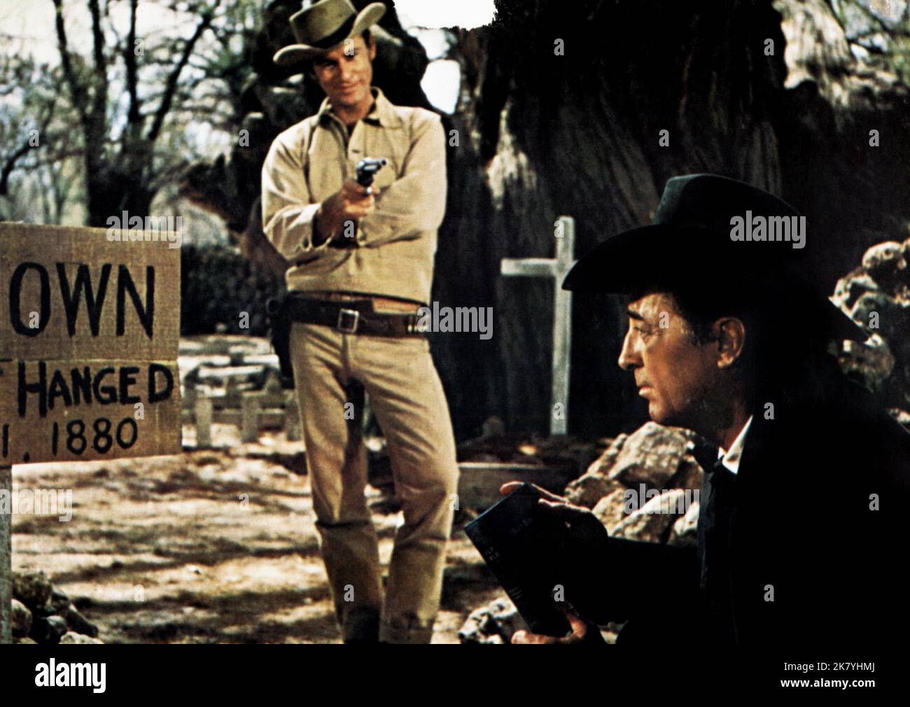Roddy Mcdowall & Robert Mitchum Film 5 Card Stud (1968) Director: Henry ...