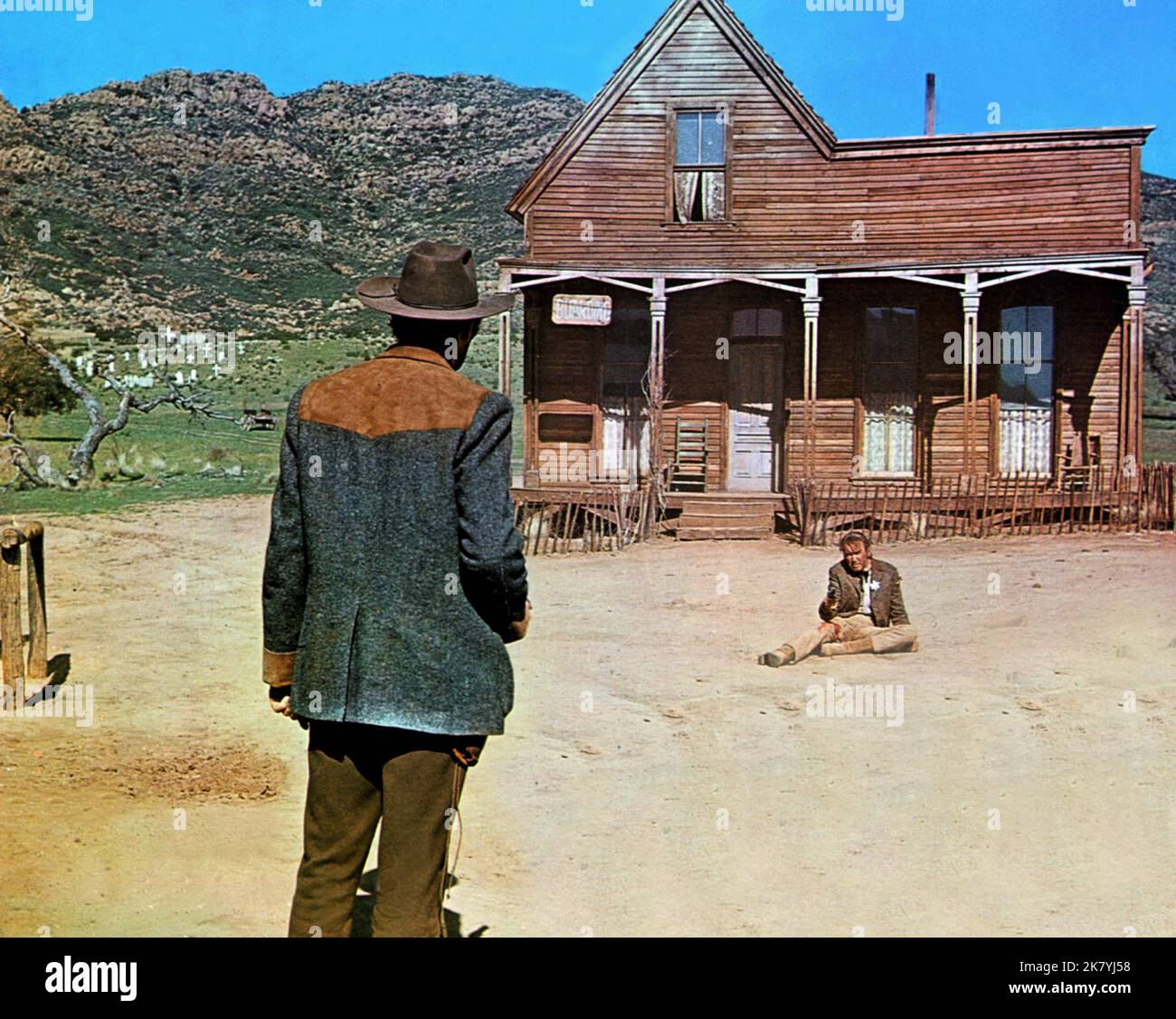 Henry Fonda & James Stewart Film Firecreek (USA 1968) Characters: Bob ...