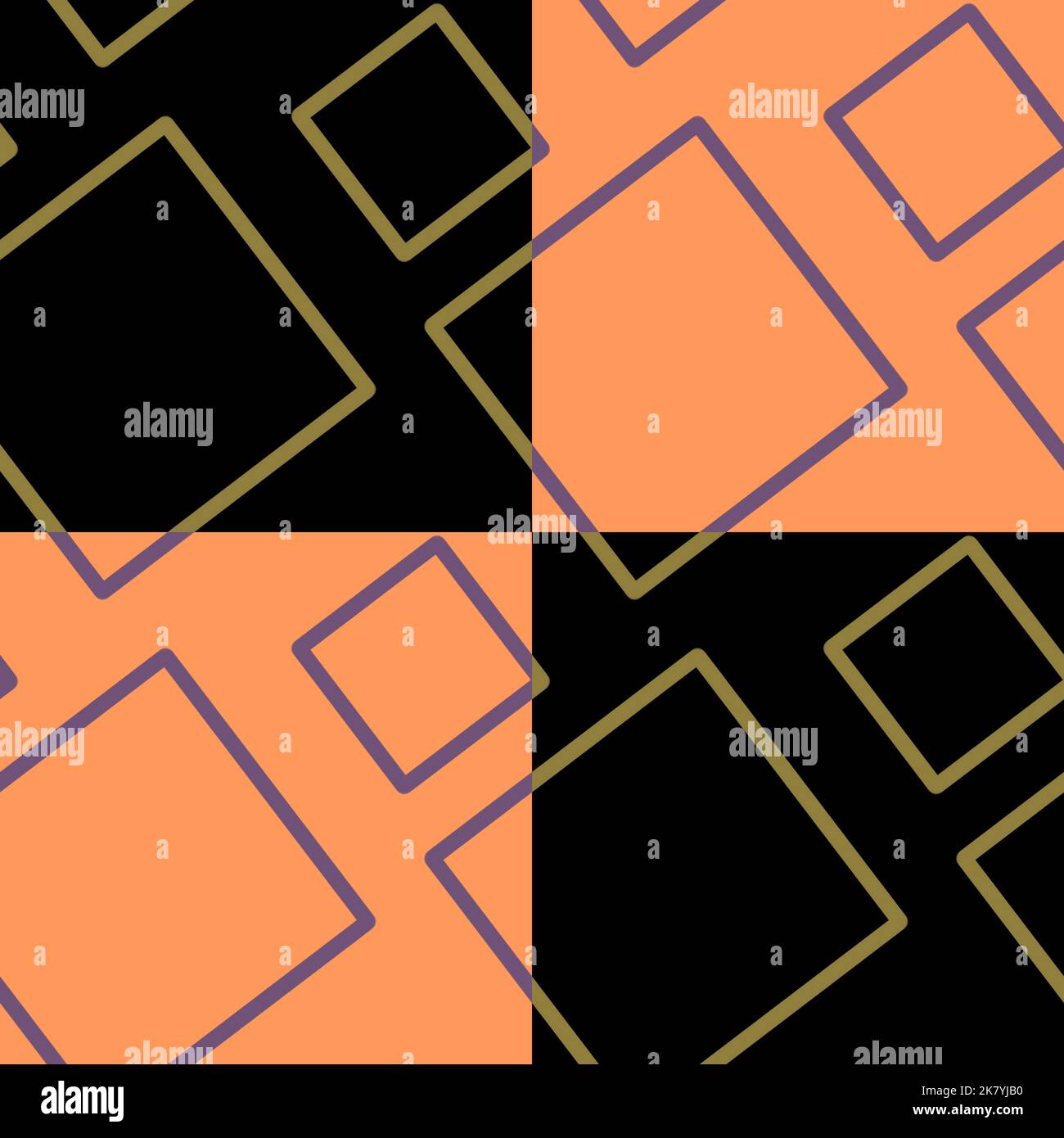 Abstract seamless pattern of arranged diagonally overlapping squares ...