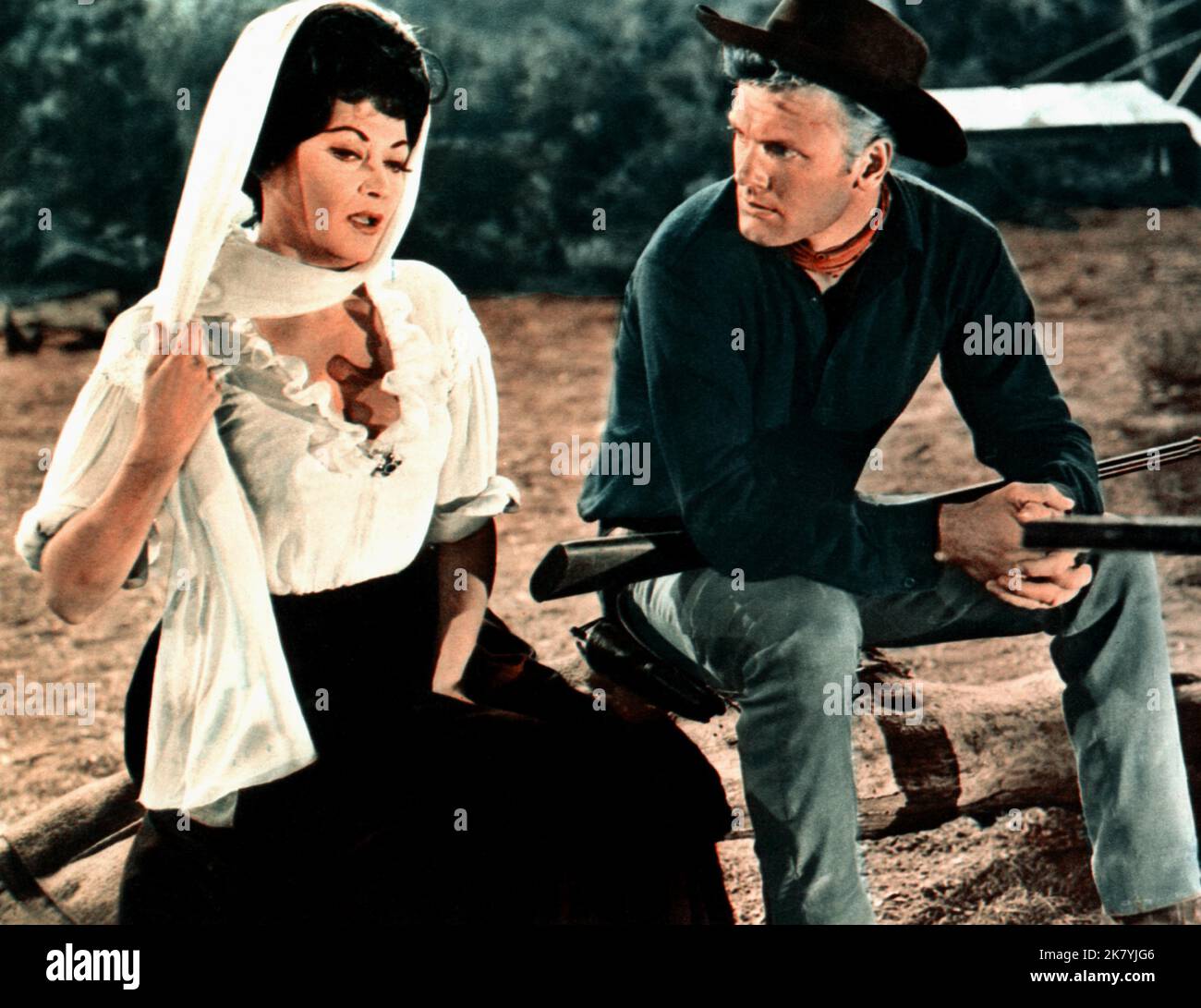 Yvonne De Carlo & Tab Hunter Film Hostile Guns (USA 1967) Characters ...