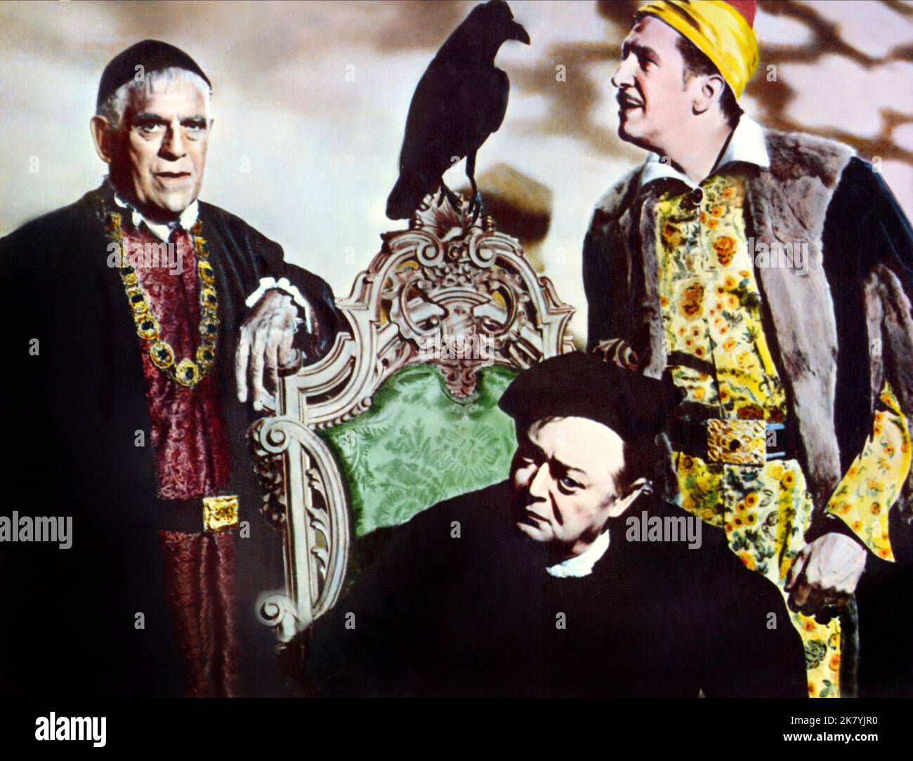Boris Karloff, Peter Lorre & Vincent Price Film The Raven (USA 1963 ...
