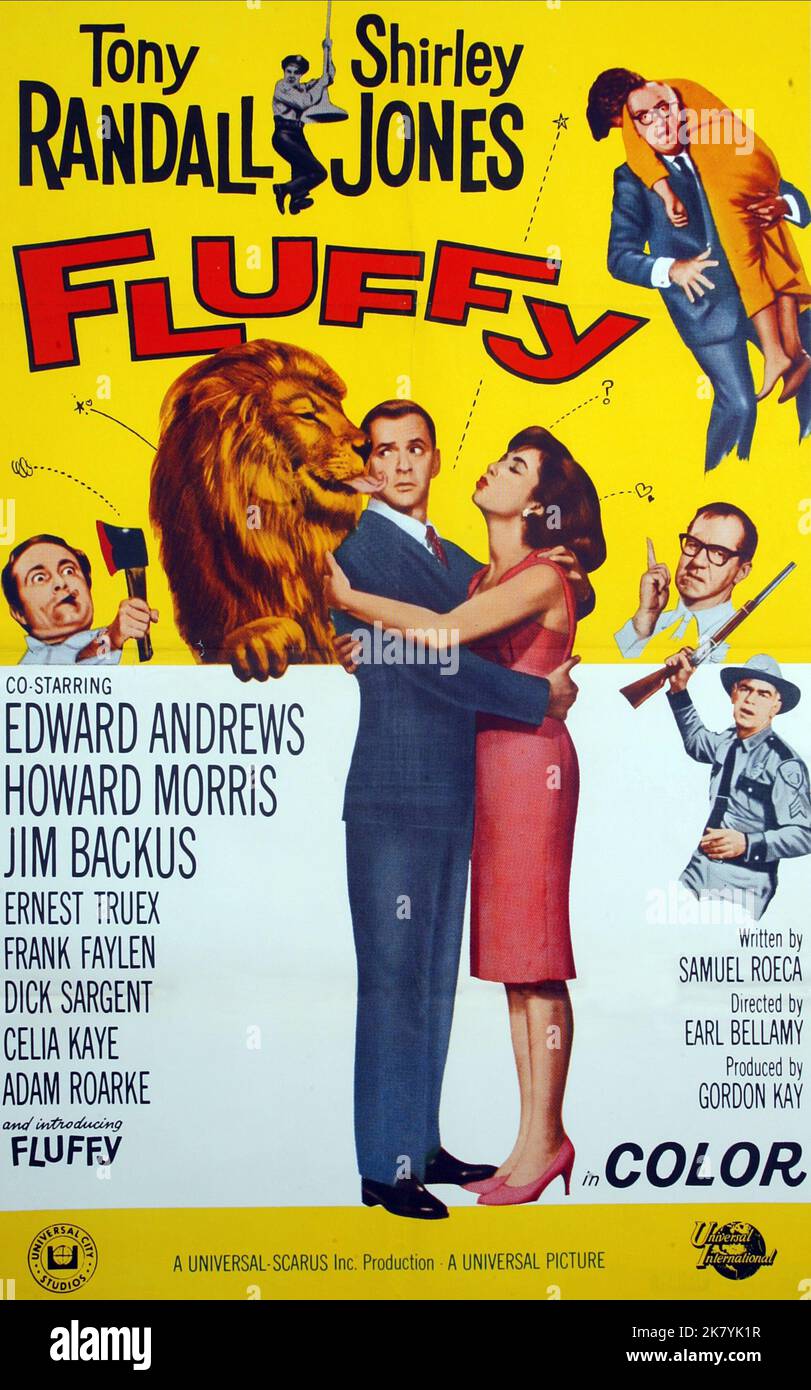 Tony Randall & Shirley Jones Poster Film: Fluffy (1966) Characters ...