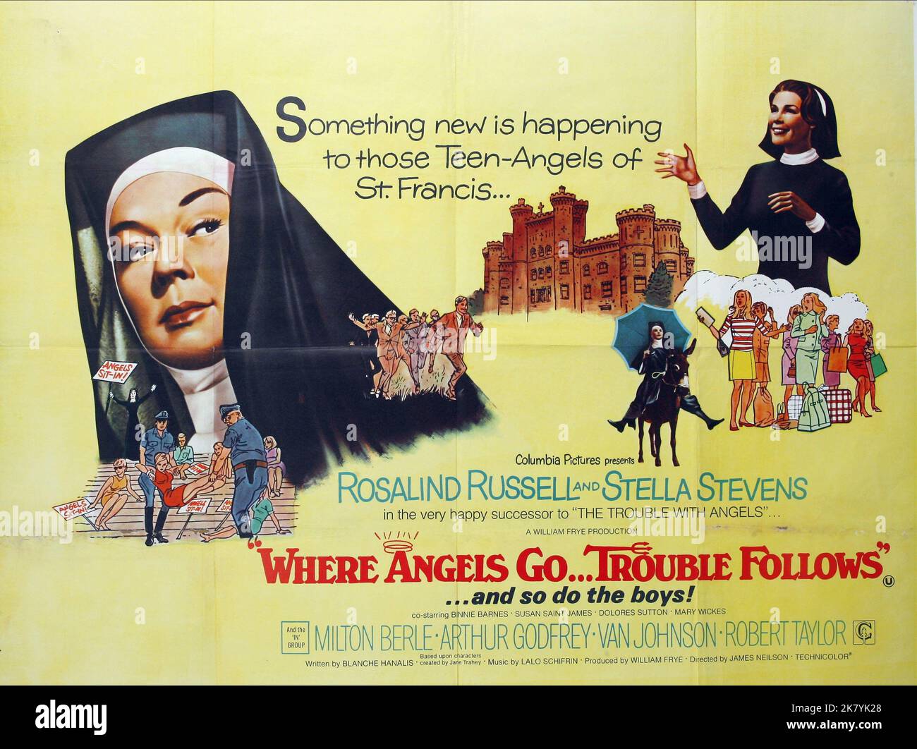 Folded Film Poster Film: Where Angels Go, Trouble Follows (1964 ...