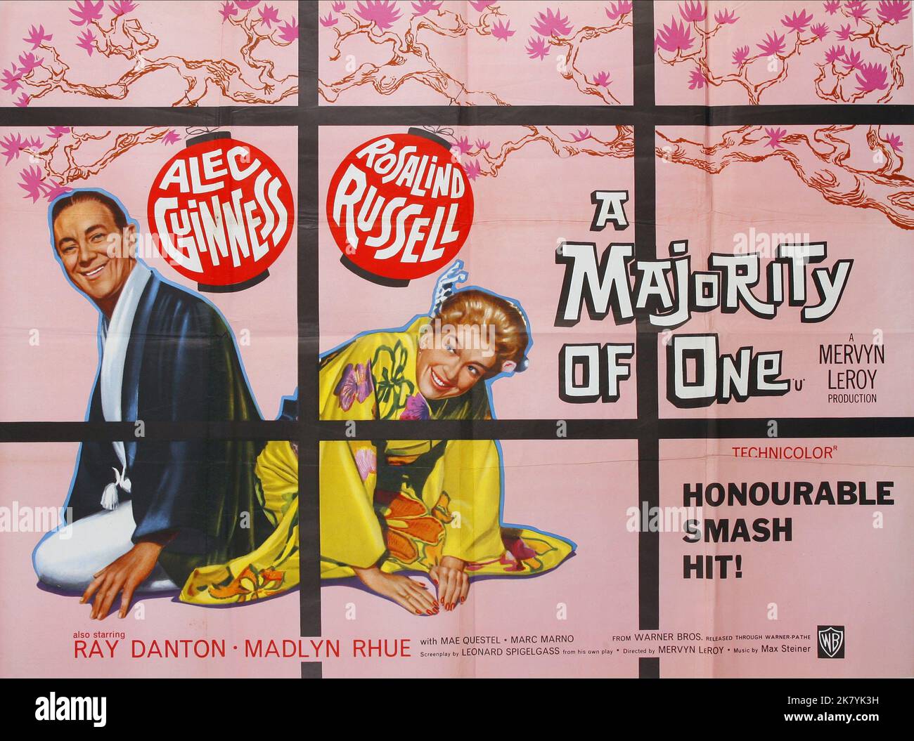 Alec Guinness & Rosalind Russell Folded Poster Film: A Majority Of One ...