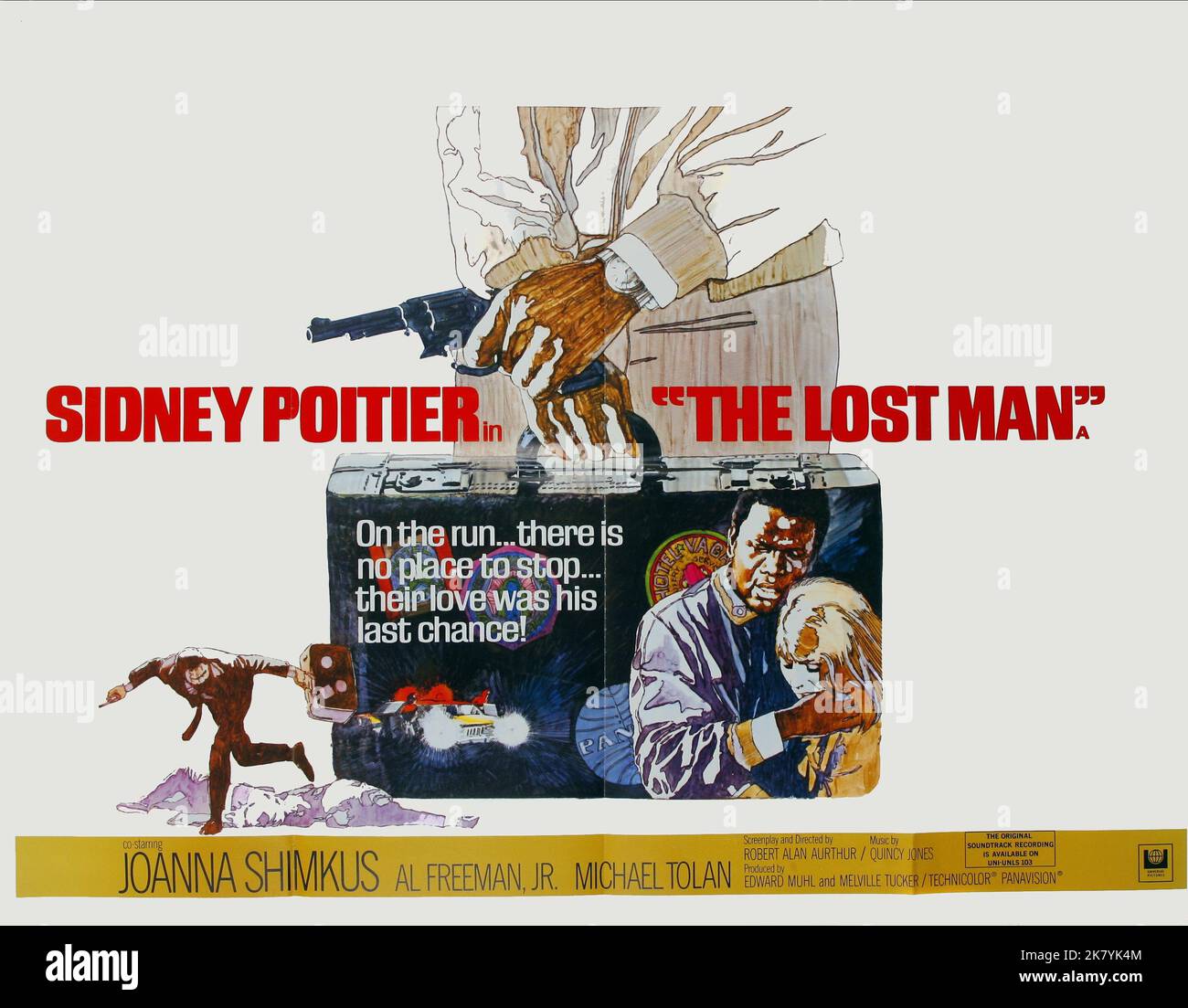 Folded Film Poster Film The Lost Man (USA 1969) Director: Robert Alan ...