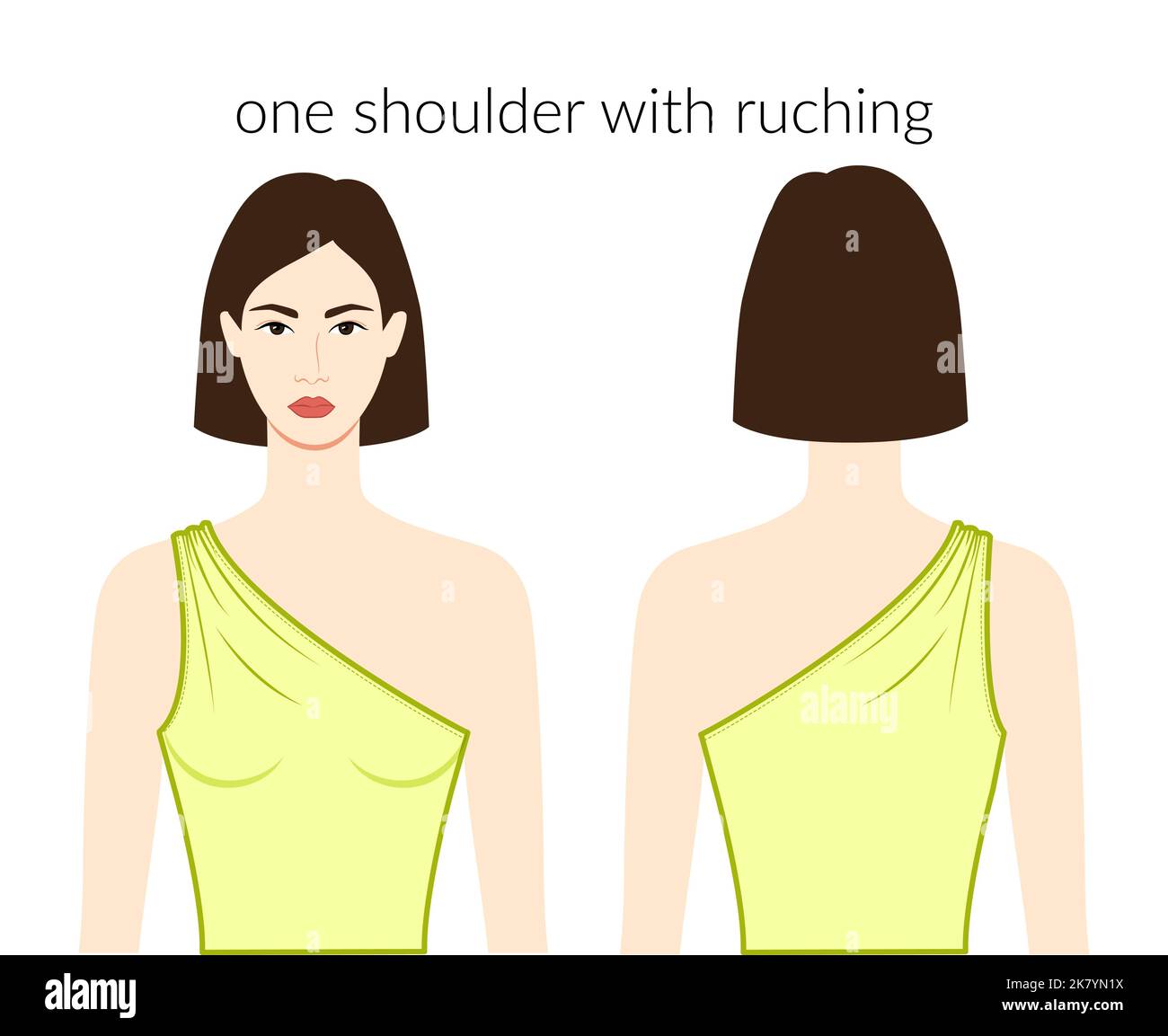 One shoulder neckline hi-res stock photography and images - Alamy