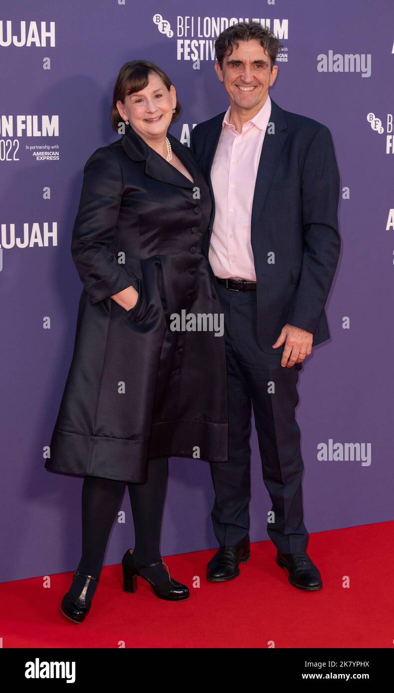 London, UK. Heidi Thomas and Stephen McGann at the Allelujiah Premiere ...