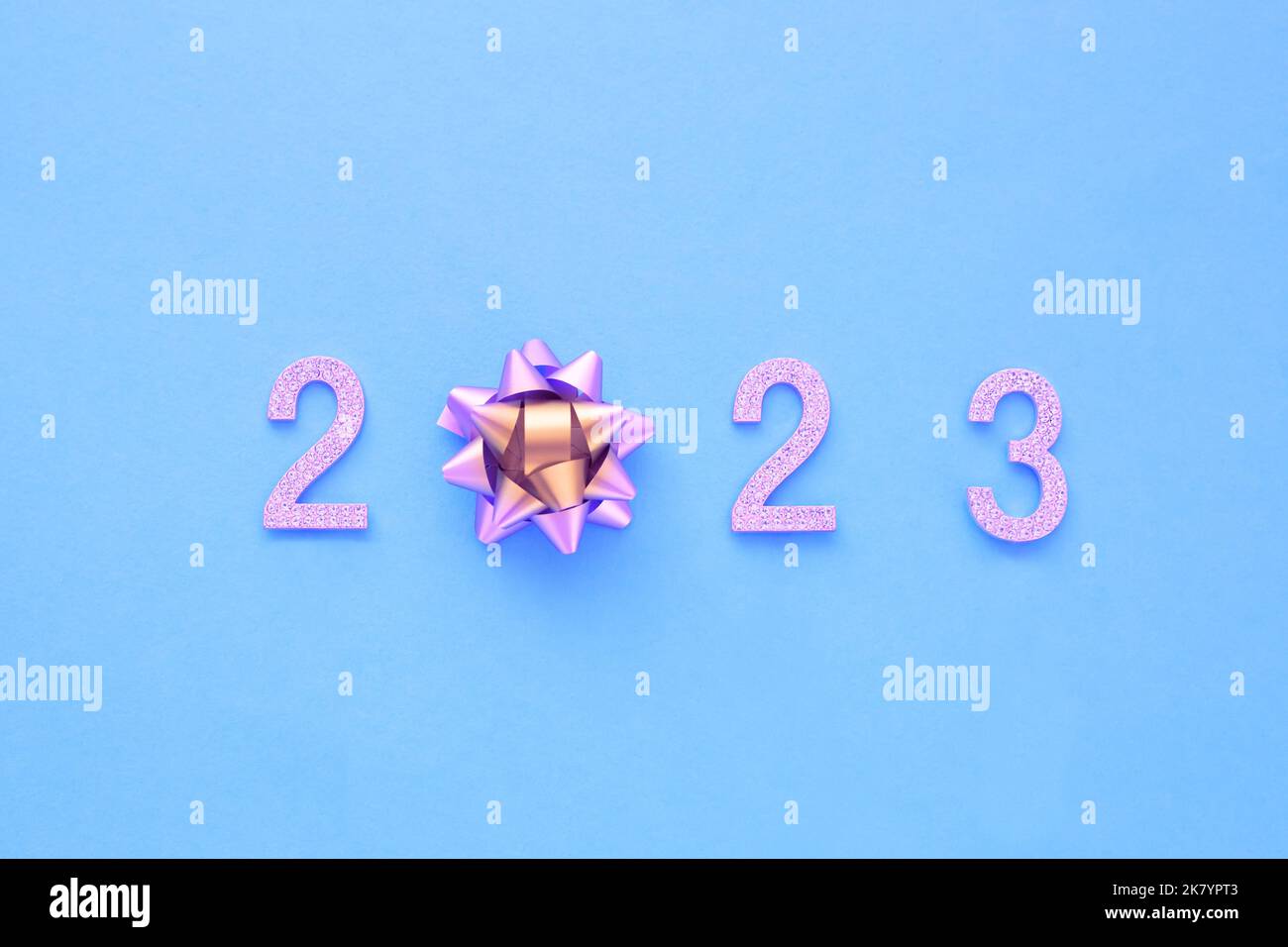 Happy New Year 2023. Golden numbers with rhinestone text 2023 isolated ...