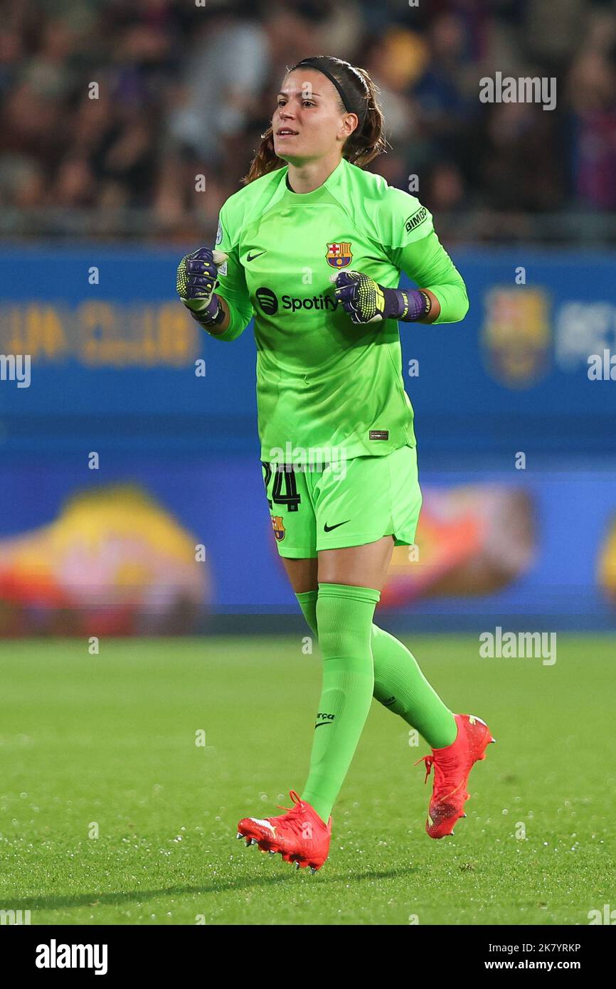 Barcelona, Spain. 19th Oct, 2022. Gemma Font of FC Barcelona celebrates ...