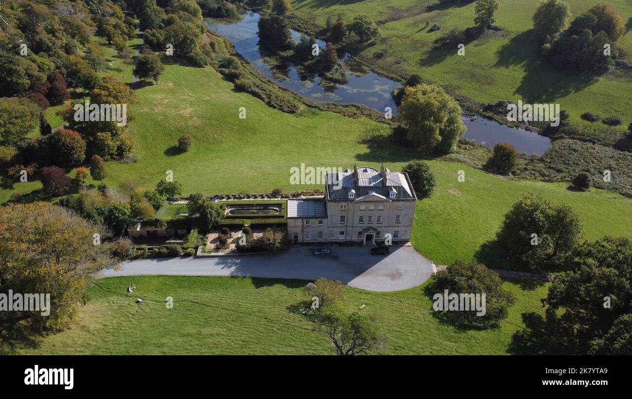 Aerial archive photos of Penrice Castle Estate Oxwich Gower Wales in ...