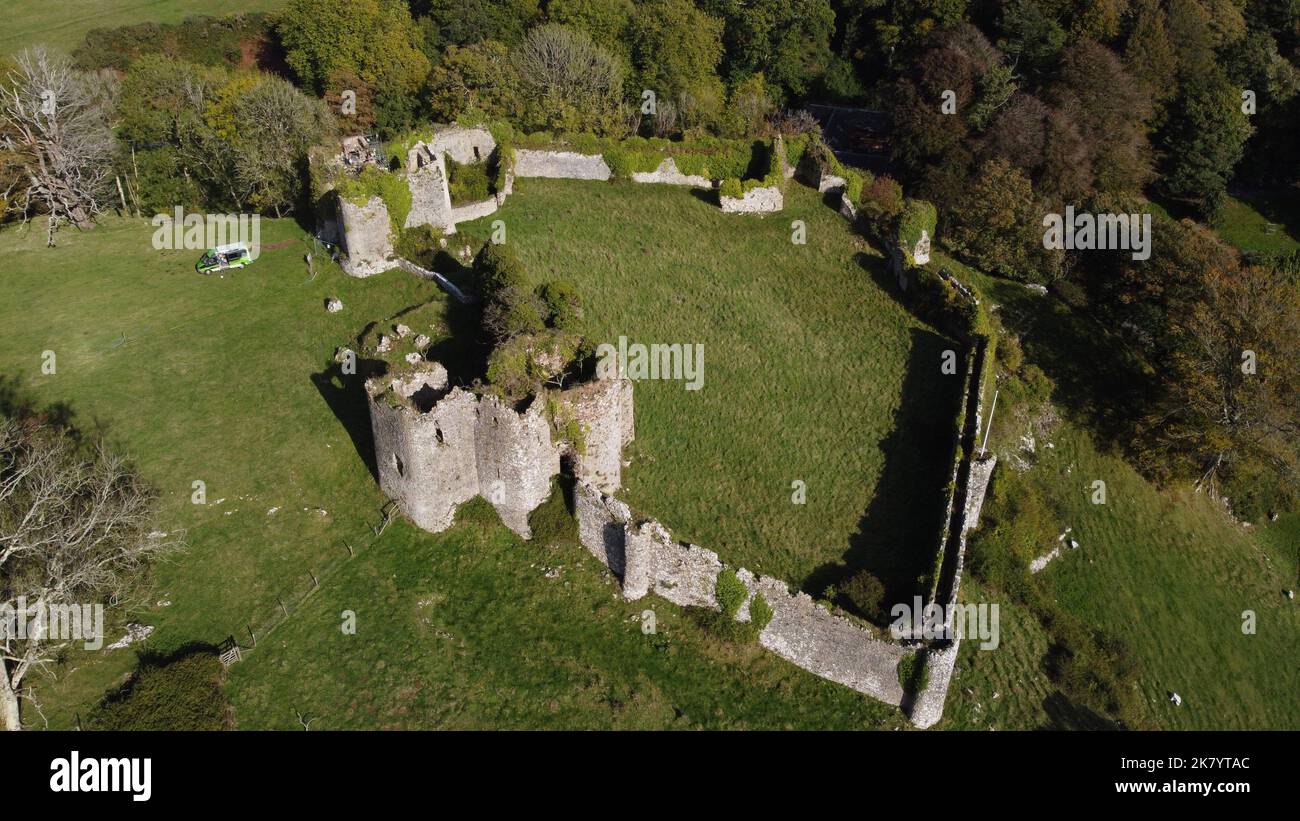 Aerial archive photos of Penrice Castle Estate Oxwich Gower Wales in ...