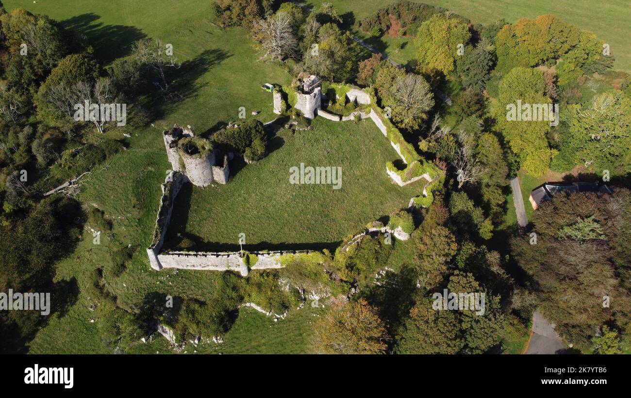 Aerial archive photos of Penrice Castle Estate Oxwich Gower Wales in ...