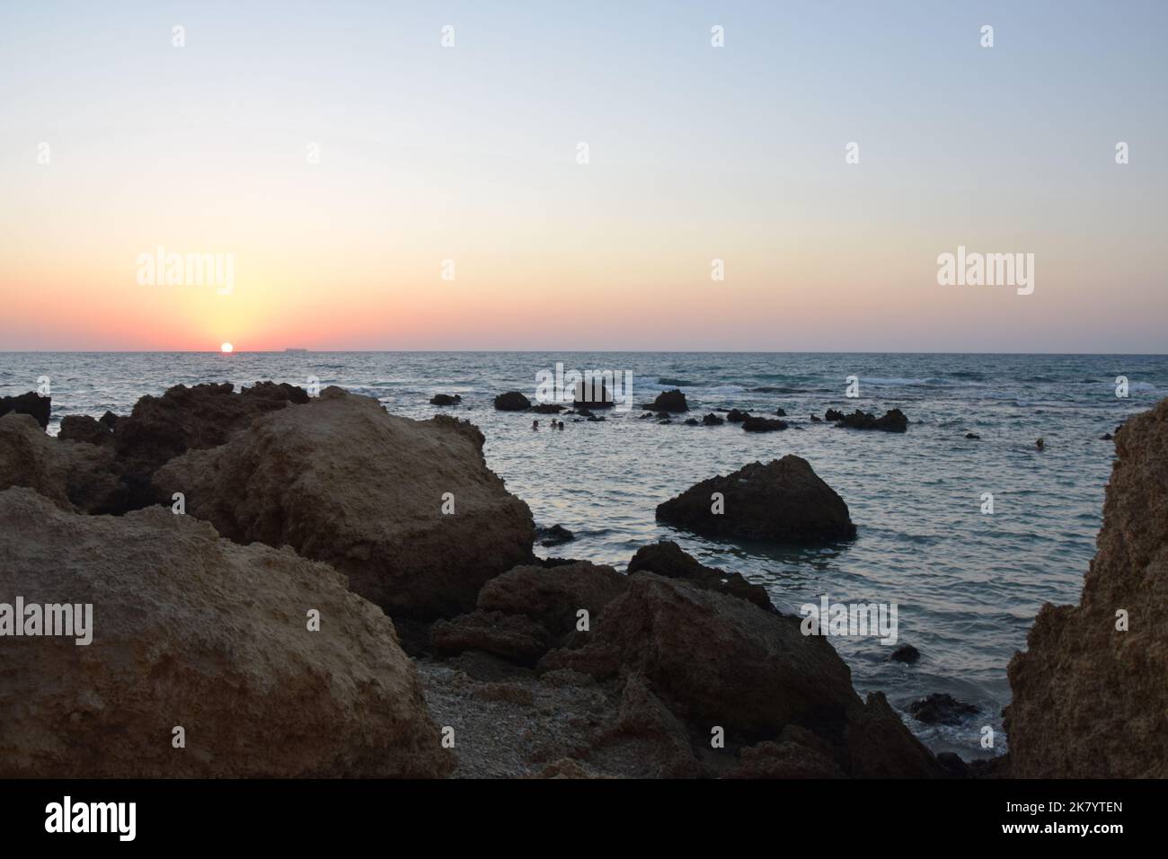 Gedor Sea Reserve during Sunset - Beaches along Highway 2 between Tel ...