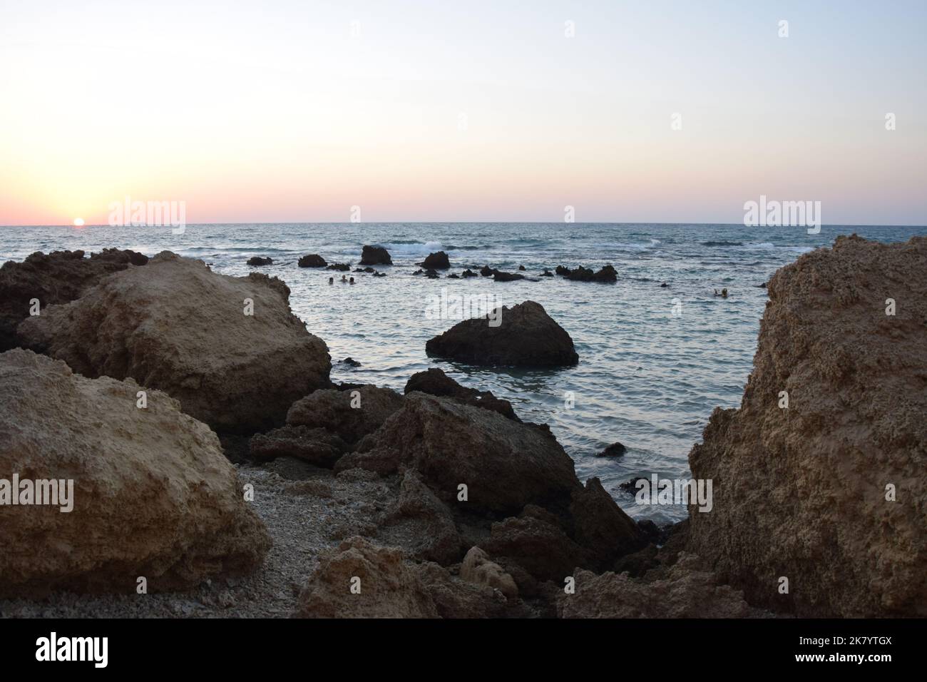 Gedor Sea Reserve during Sunset - Beaches along Highway 2 between Tel ...