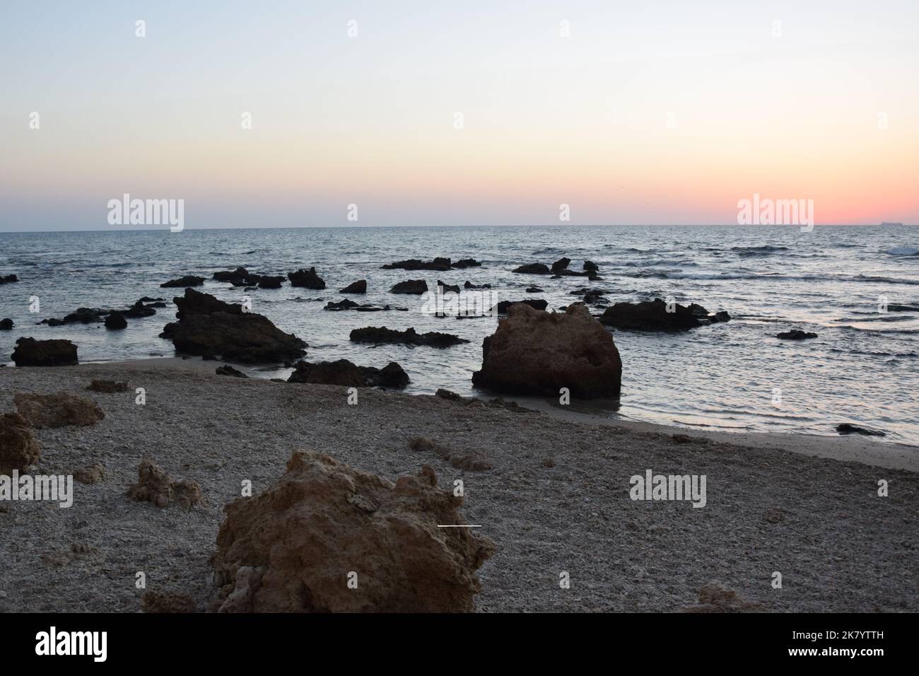 Gedor Sea Reserve during Sunset - Beaches along Highway 2 between Tel ...