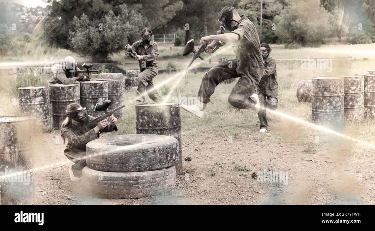 Two active opposing teams hi-res stock photography and images - Alamy