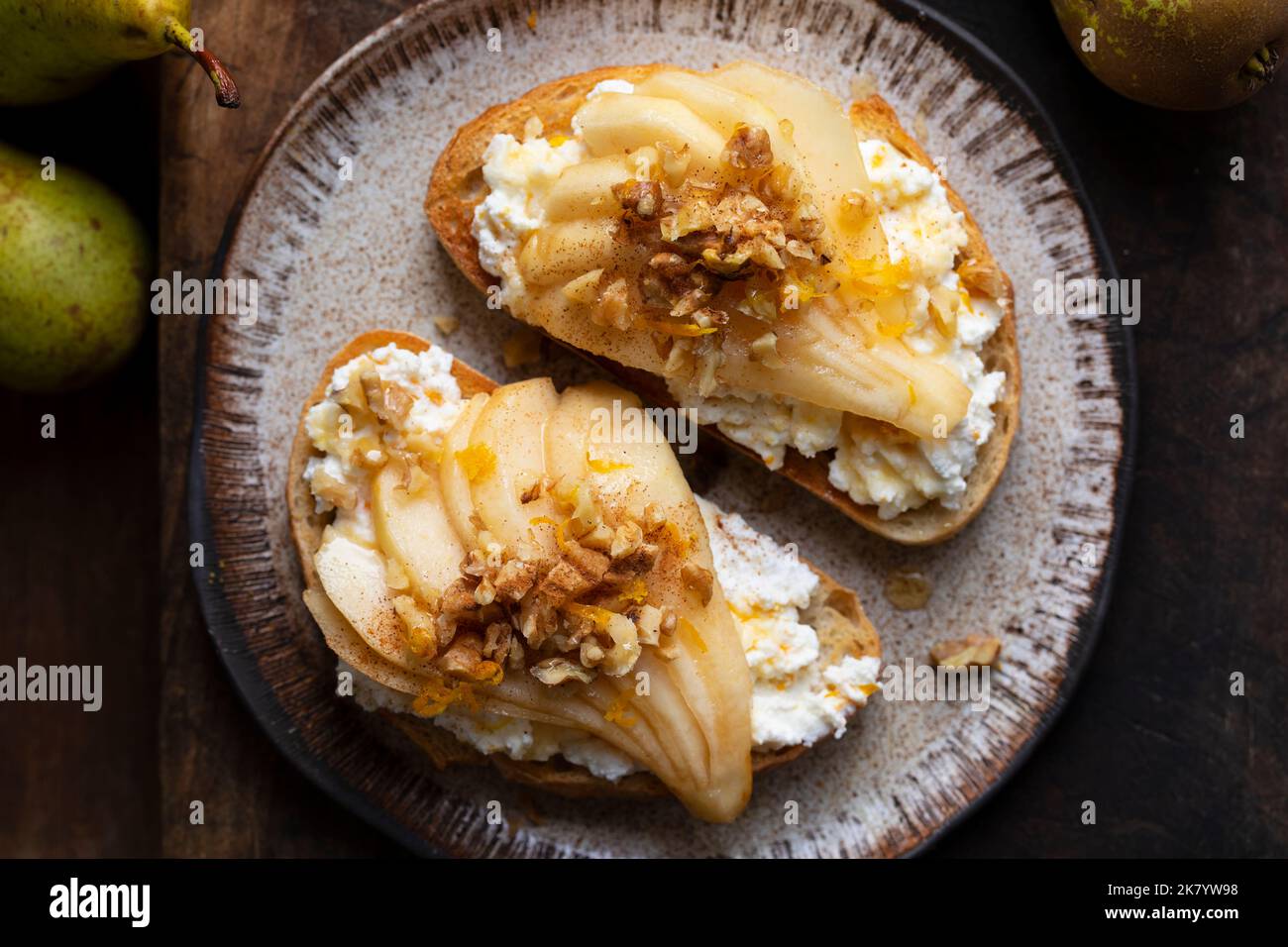 Ricotta toast hi-res stock photography and images - Alamy