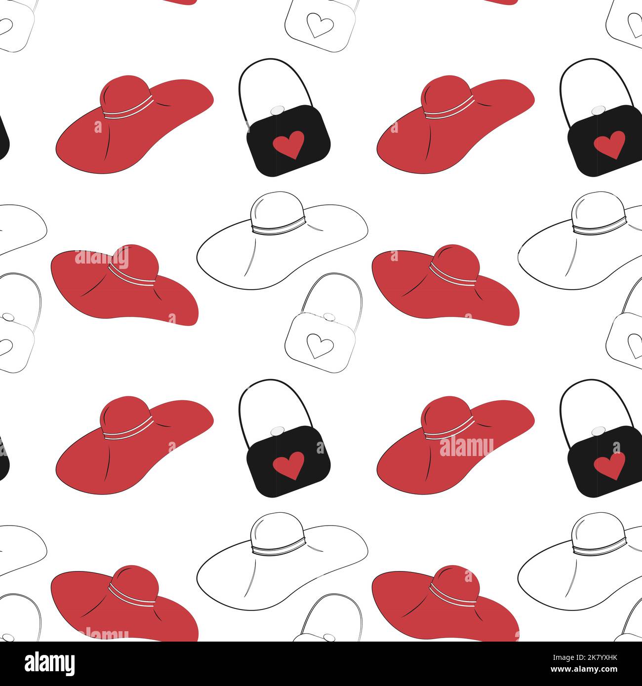 Seamless heart web banner Cut Out Stock Images & Pictures - Alamy