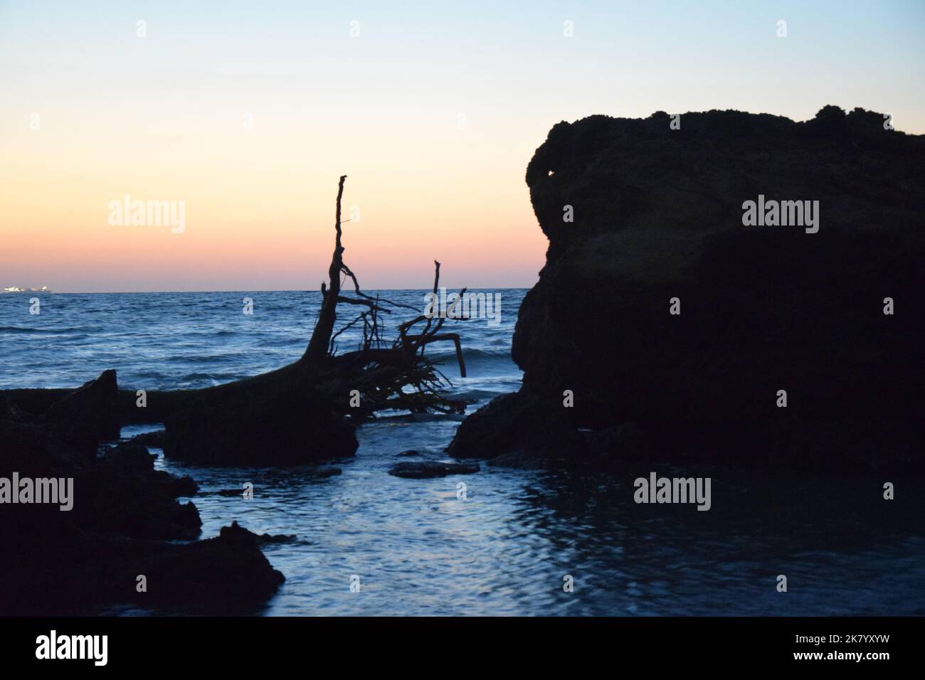 Gedor Sea Reserve during Sunset - Beaches along Highway 2 between Tel ...