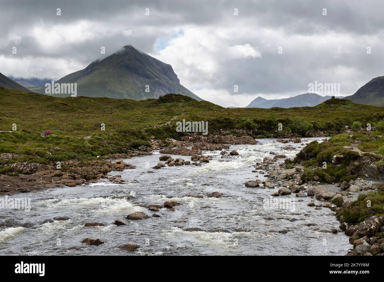 River Sligachan on the Isle of Skye in the Scottish Highlands Stock ...