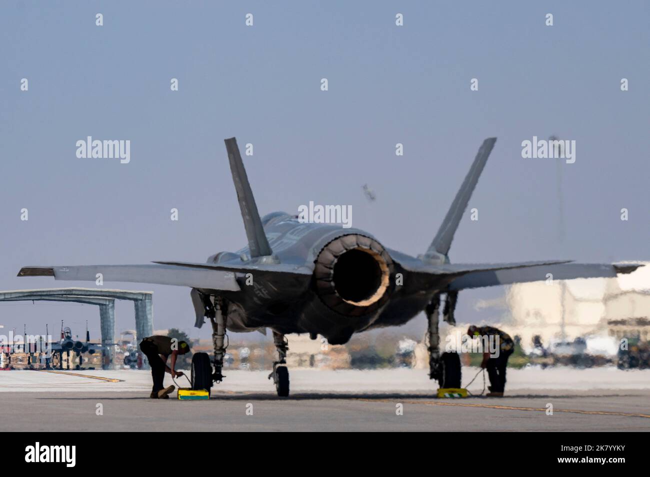 U.S. Airmen assigned to the 56th Aircraft Maintenance Squadron recover ...